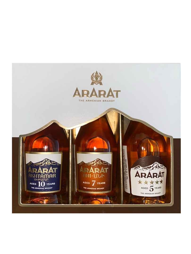 Ararat Brandy Miniature 5,7 & 10 years - ArArAt brandy - Armeense ...